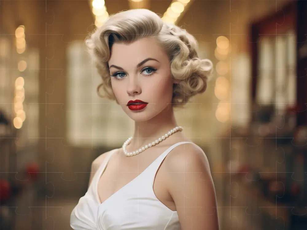 1940s Female Glamour Shots Midjourney Prompt | PromptBase