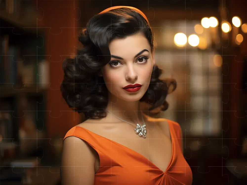 1940s Female Glamour Shots Midjourney Prompt | PromptBase