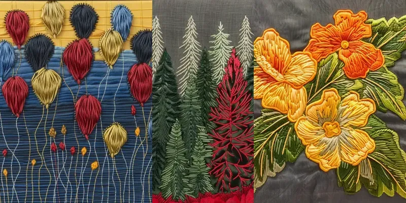 Realistic Embroidery Designs Midjourney Prompt | PromptBase