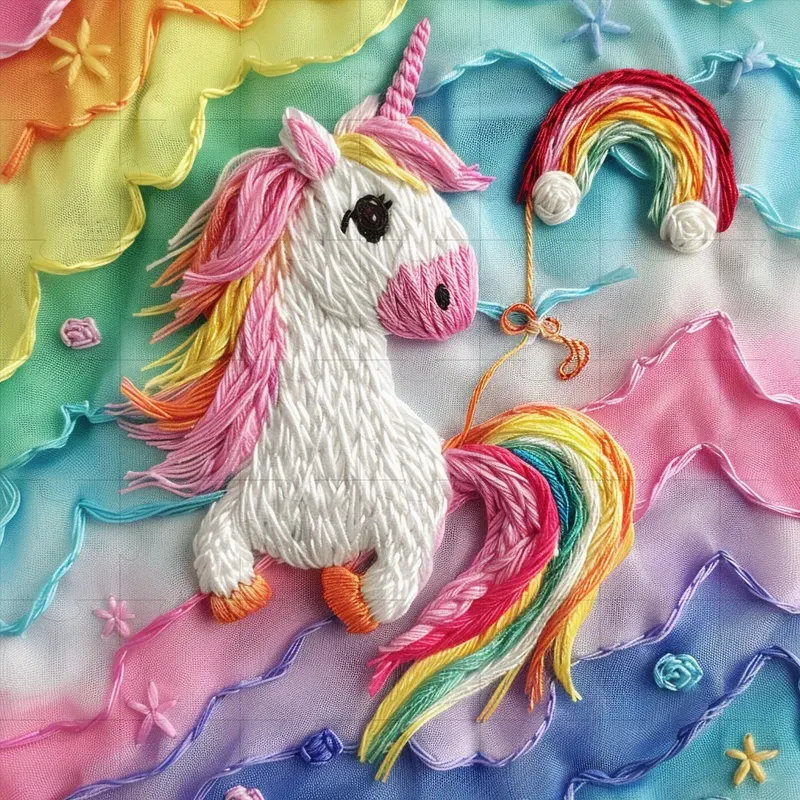 Realistic Embroidery Patterns Midjourney Prompt | PromptBase