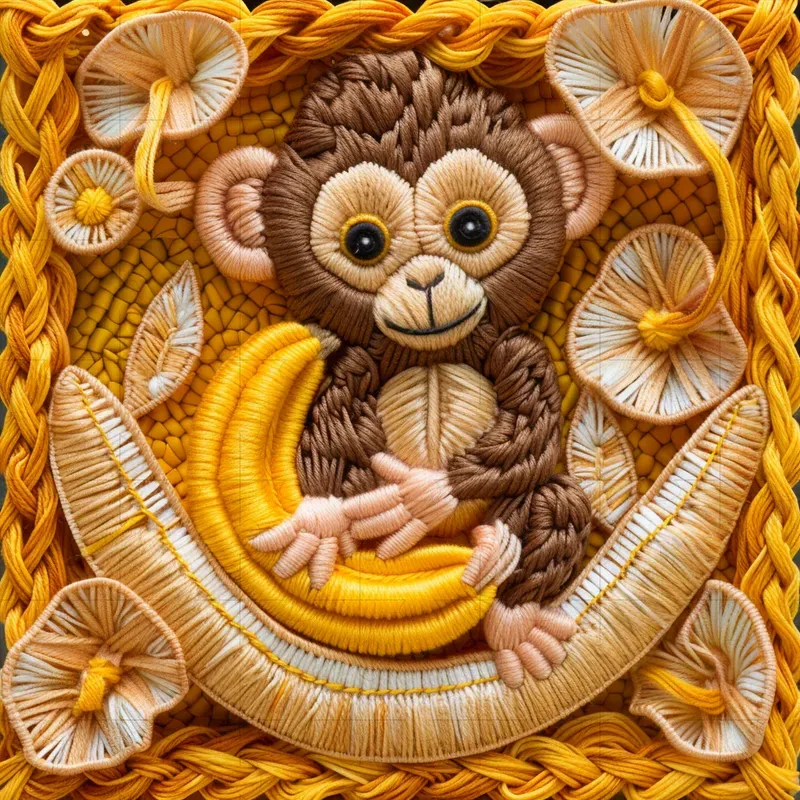 Realistic Embroidery Patterns Midjourney Prompt | PromptBase