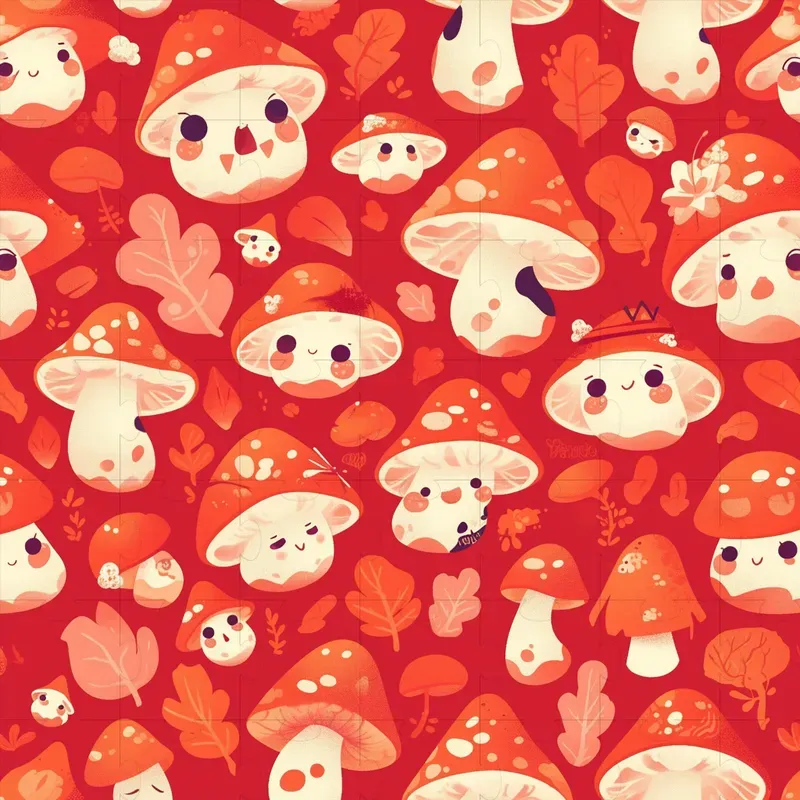 Niji Kawaii Characters Seamless Patterns Midjourney Prompt | PromptBase