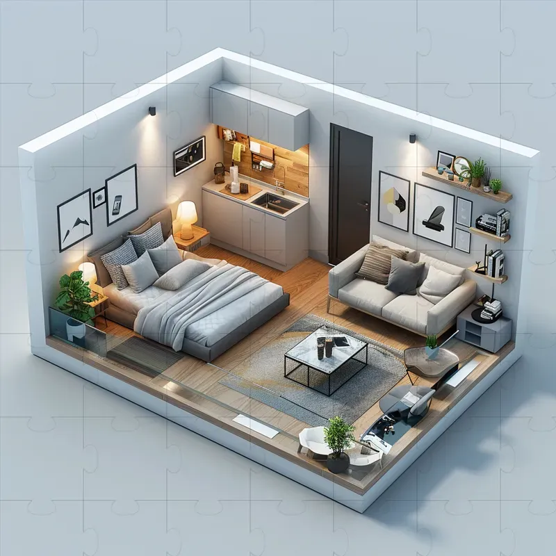 3D Isometric Realistic Modern Interiors Midjourney Prompt | PromptBase