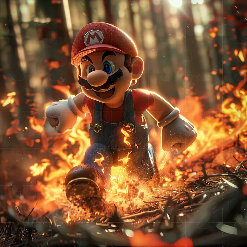 Game Characters In Realistic Action Shots Midjourney Prompt | PromptBase