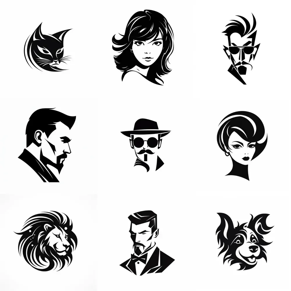 Simple Iconic Logos Midjourney Prompt | PromptBase