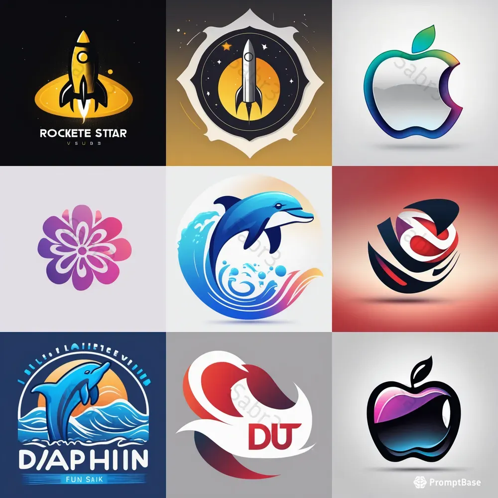 Stylized Gradient Logos Stable Diffusion Prompt | PromptBase