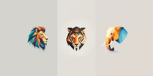 Geometric Animal Logos DALL·E Prompt | PromptBase