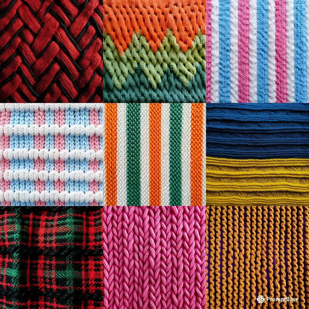 Knitted Patterns Midjourney Prompt | PromptBase