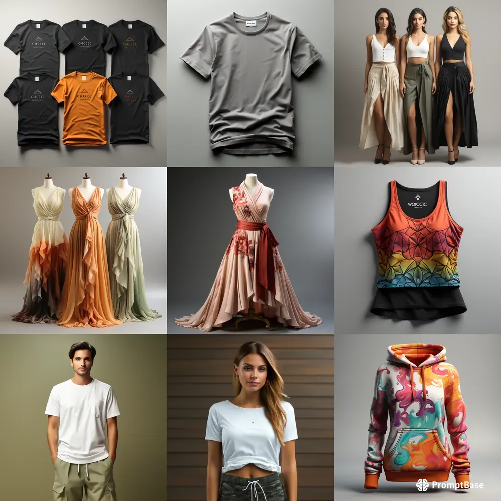 High Quality Clothing Mockups Midjourney Prompt | PromptBase