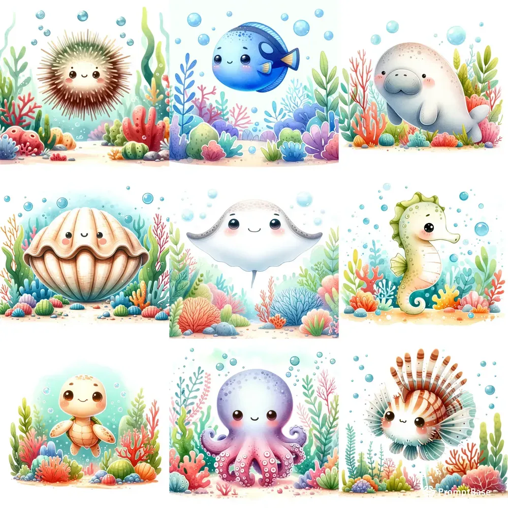Coral Reef Creatures DALL·E Prompt | PromptBase
