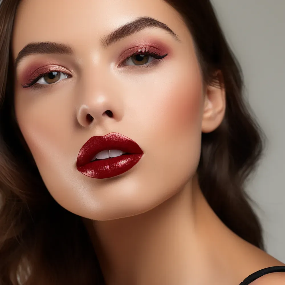 Lipstick Ad Women Portraits Midjourney Prompt | PromptBase