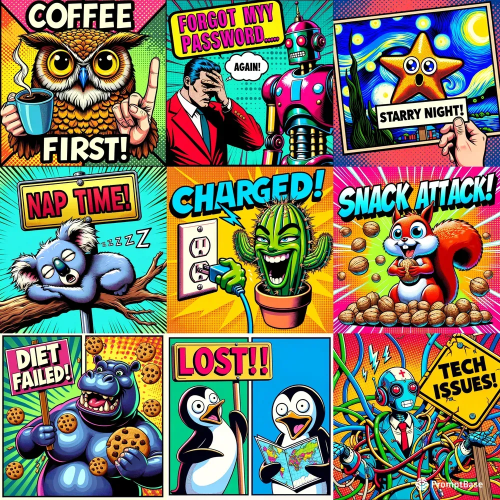 Funny Pop Memes DALL·E Prompt | PromptBase