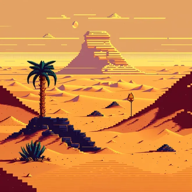 Pixel Art Parallax Backgrounds Midjourney Prompt | PromptBase