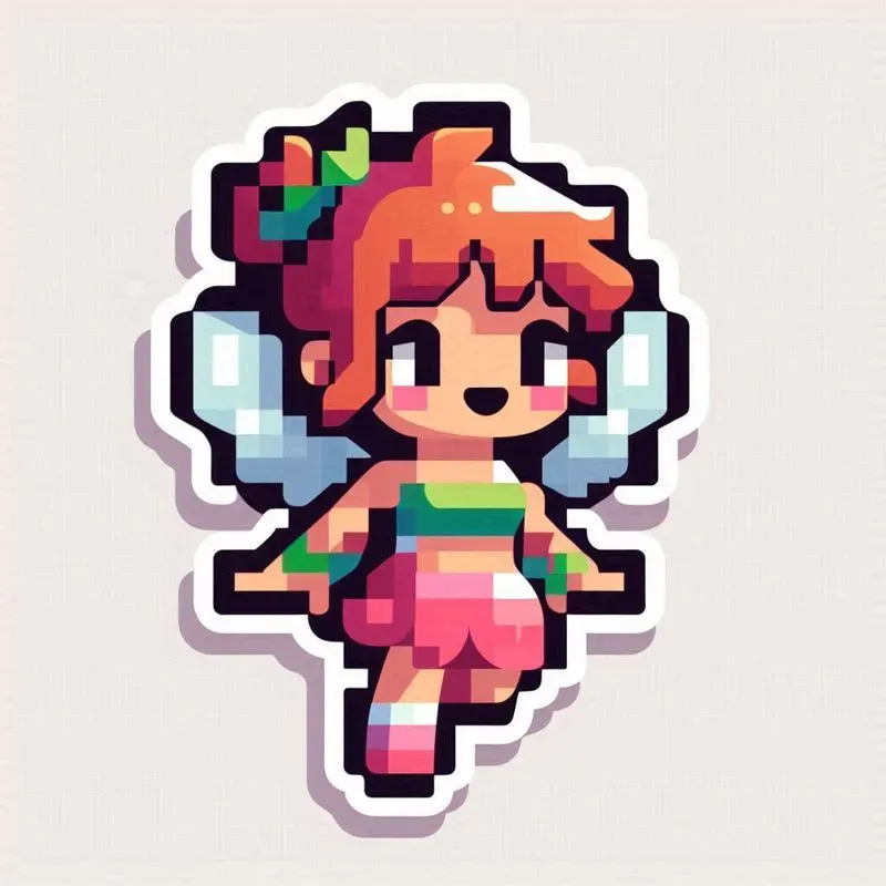 Pixel Fun Stickers DALL·E Prompt | PromptBase