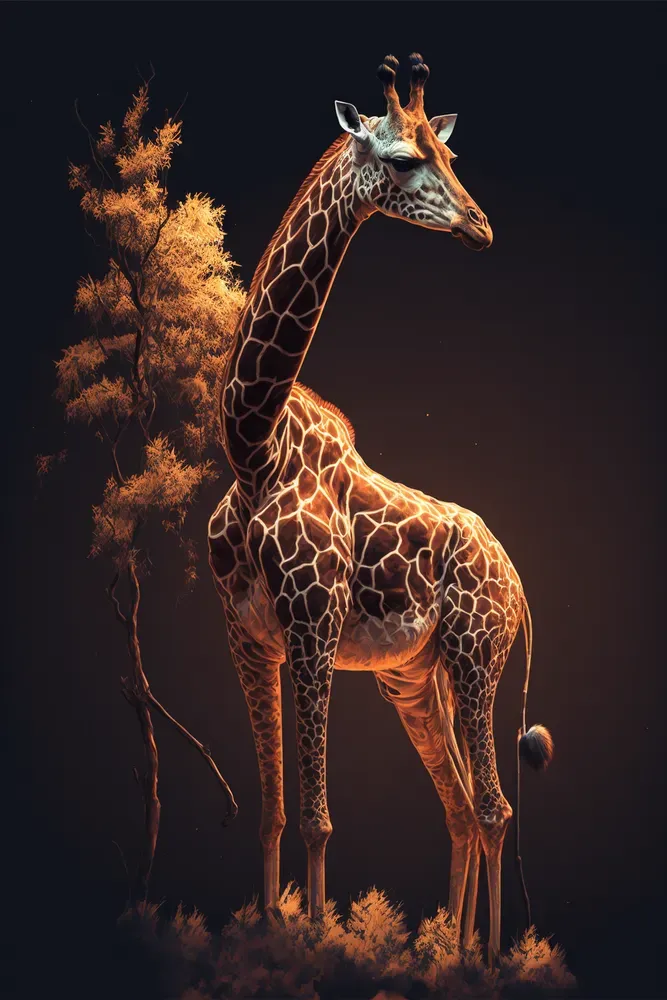 Dramatic Animal Portrait Posters Midjourney Prompt | PromptBase