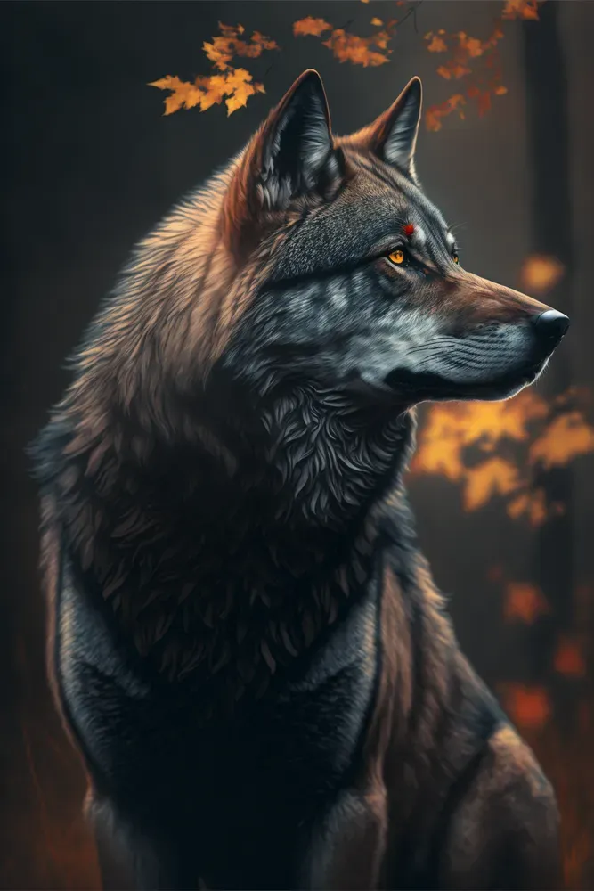 Dramatic Animal Portrait Posters Midjourney Prompt | PromptBase