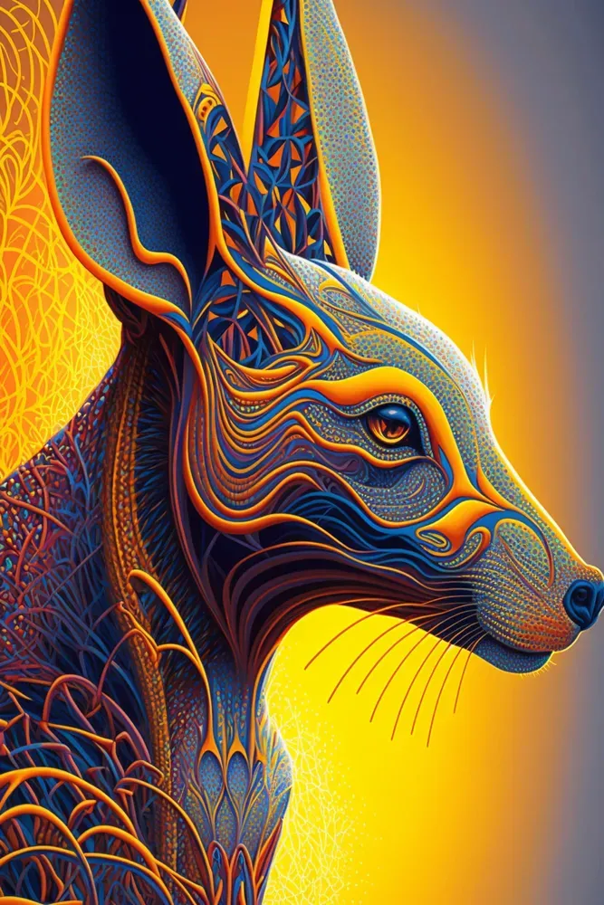 Psychedelic Animal Portraits Midjourney Prompt | PromptBase