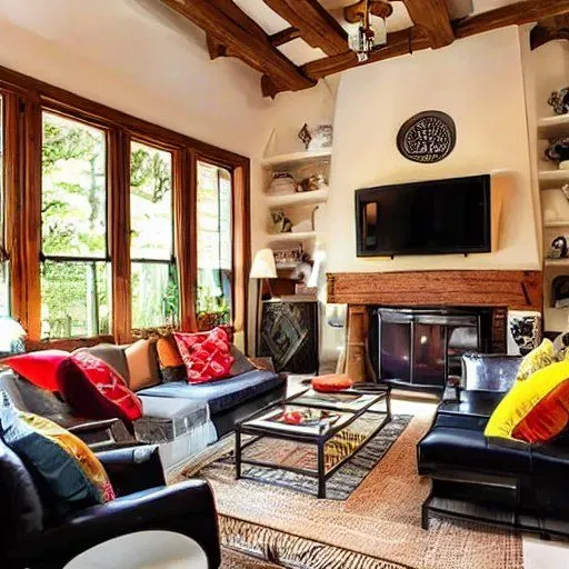 Cozy Cottage Living Room Designs Stable Diffusion Prompt | PromptBase