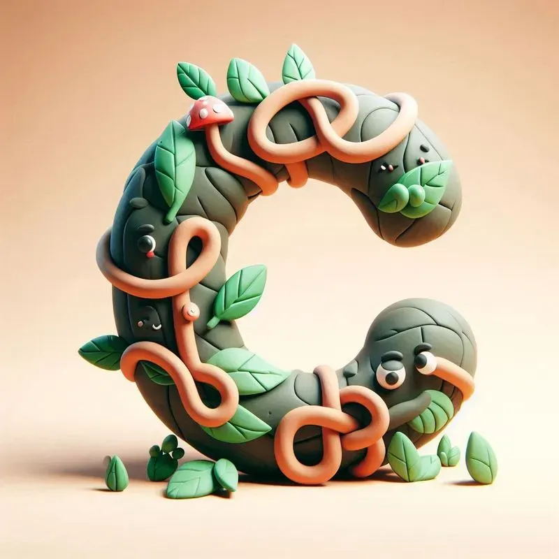 3D Web Illustrations Loopy Clay Letters DALL·E Prompt | PromptBase
