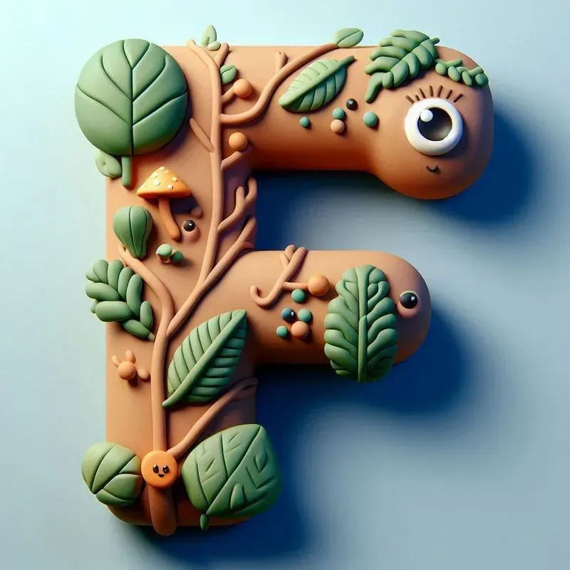 3D Web Illustrations Loopy Clay Letters DALL·E Prompt | PromptBase