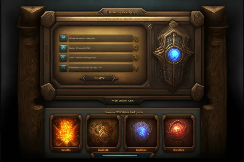 Fantasy UI Elements Midjourney Prompt | PromptBase