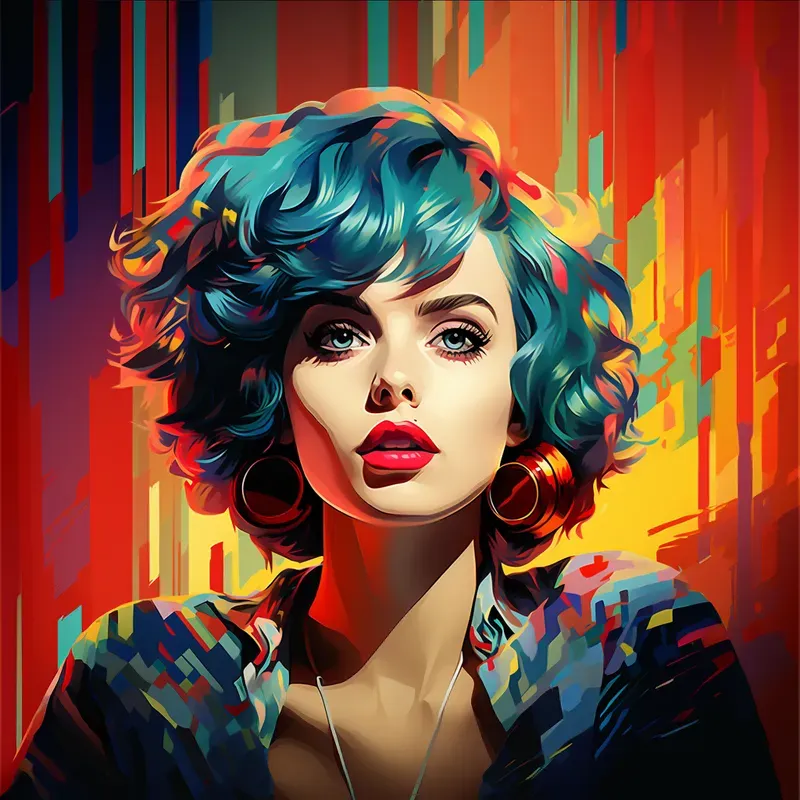Retro Celebrity Pop Art Midjourney Prompt | PromptBase