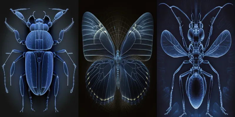 Translucent X-ray Of Insects Midjourney Prompt | PromptBase