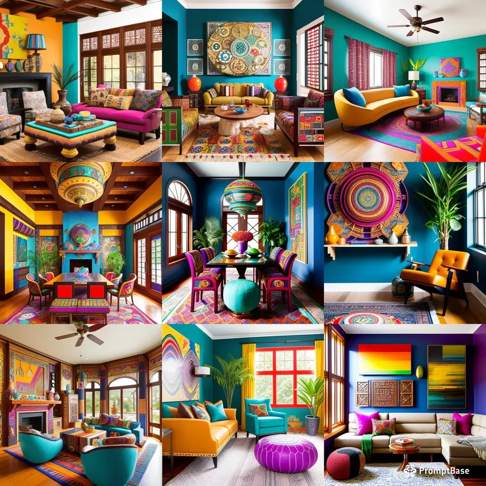 Fusion Of Cultures Interior Design Ideas Stable Diffusion Prompt ...