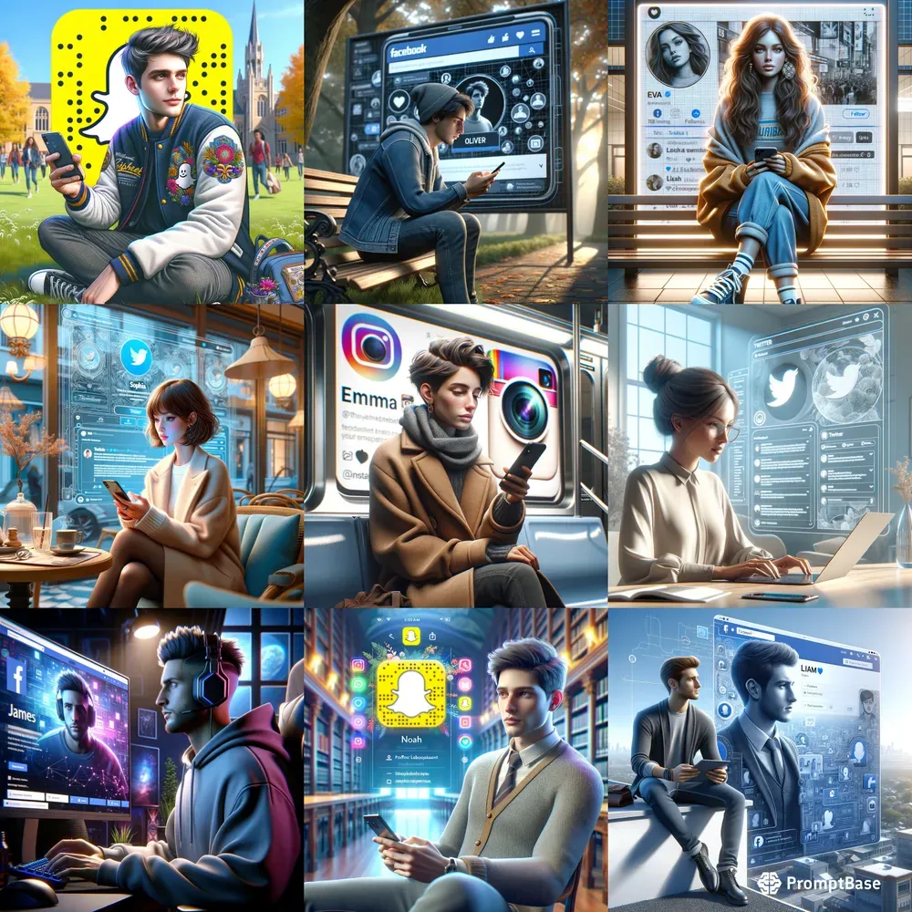 Social Savvy Portraits DALL·E Prompt | PromptBase