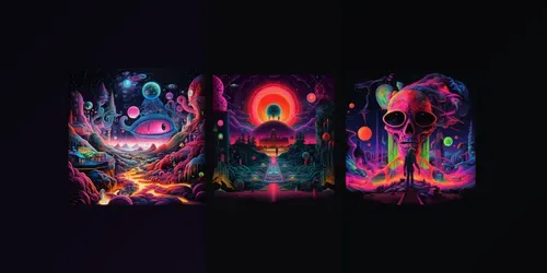 Trippy Minimal Album Covers Midjourney Prompt | PromptBase