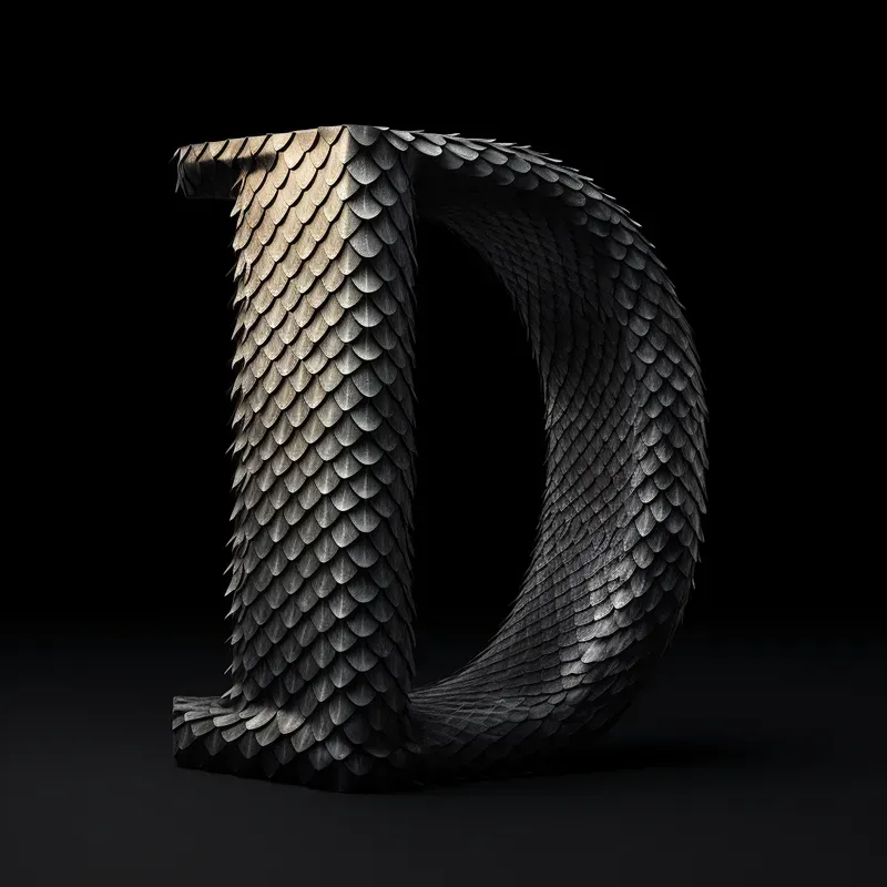 Realistic Snakeskin Logo Lettering Midjourney Prompt | PromptBase