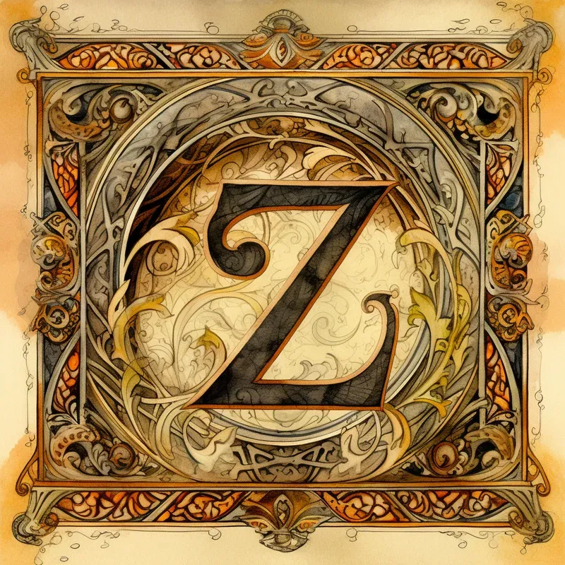 Medieval Manuscript Ornate Logo Letters Midjourney Prompt | PromptBase