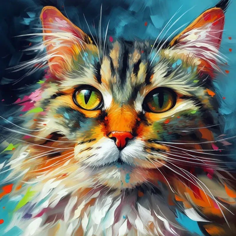 Vibrant Oil Paintings Midjourney Prompt | PromptBase