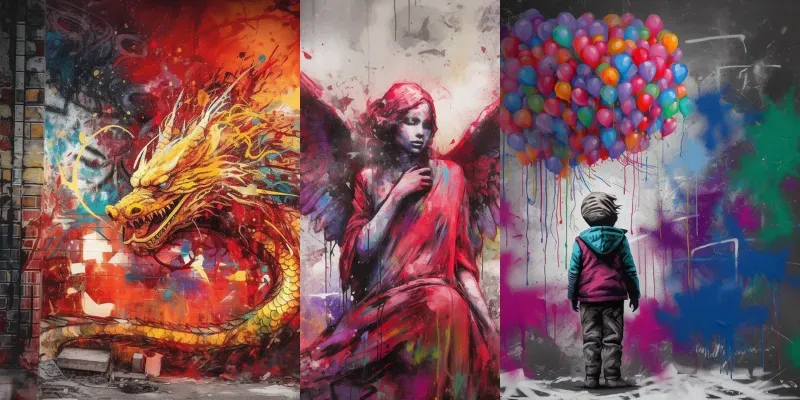 Impressionism X Graffiti Art Midjourney Prompt | PromptBase