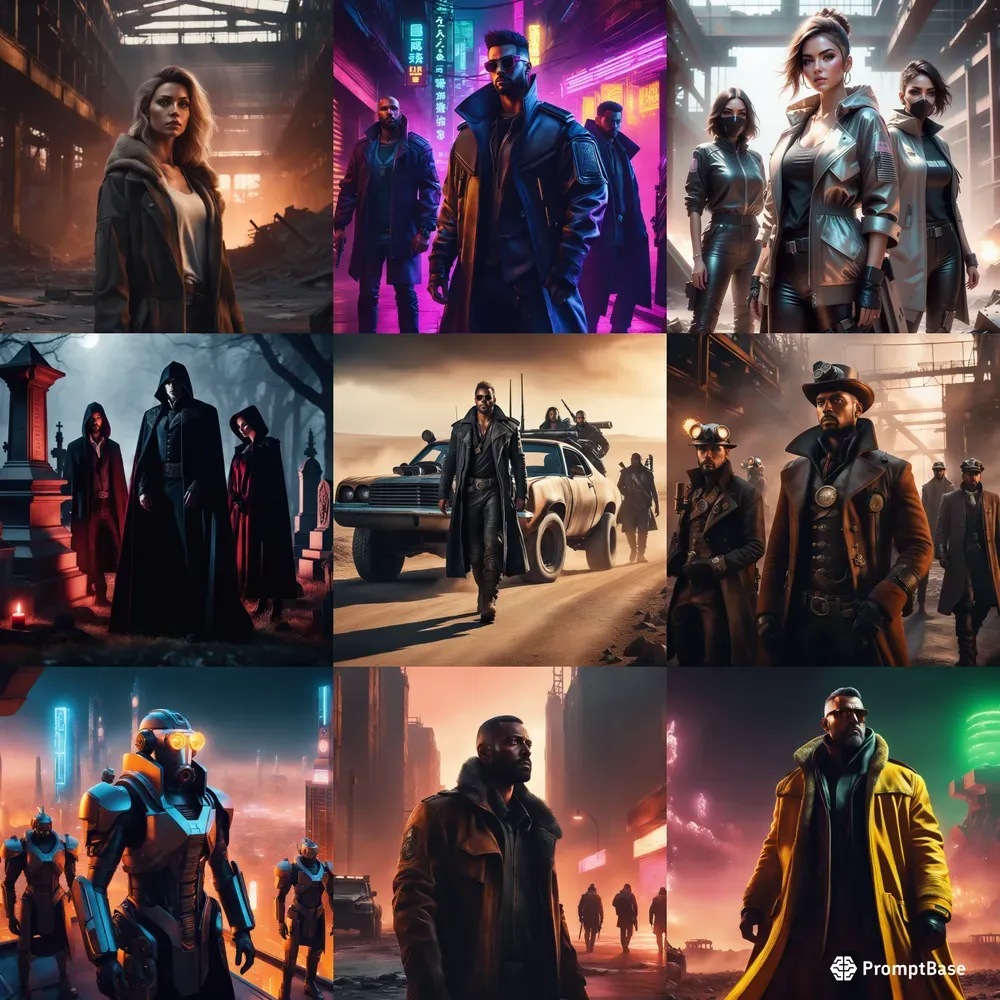 Gritty Dystopian Illustrations Stable Diffusion Prompt | PromptBase