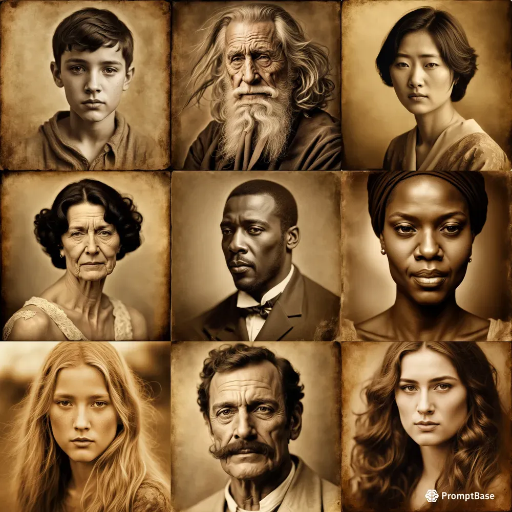 Photorealistic Vintage Portraits Stable Diffusion Prompt | PromptBase