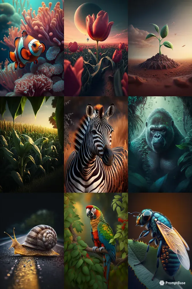 Ios Nature Wallpapers Midjourney Prompt | PromptBase