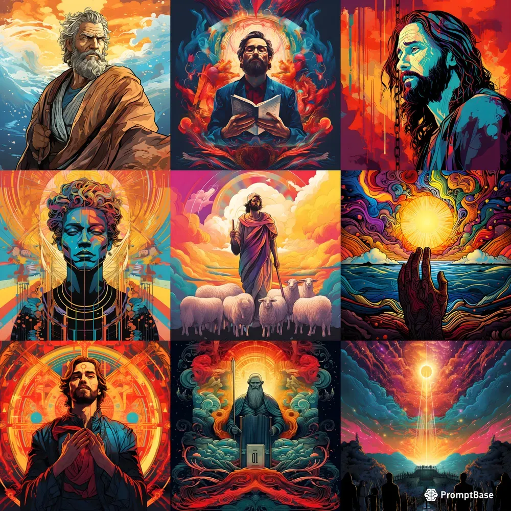 Artistic Holy Bible Cover Images Midjourney Prompt | PromptBase