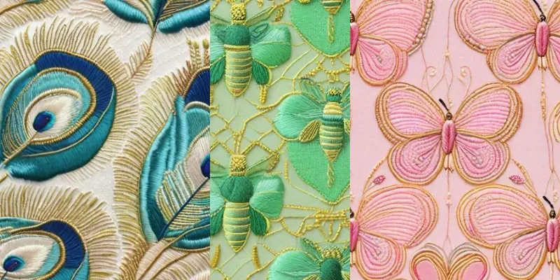 Embroidery Seamless Patterns Leonardo Ai Prompt | PromptBase