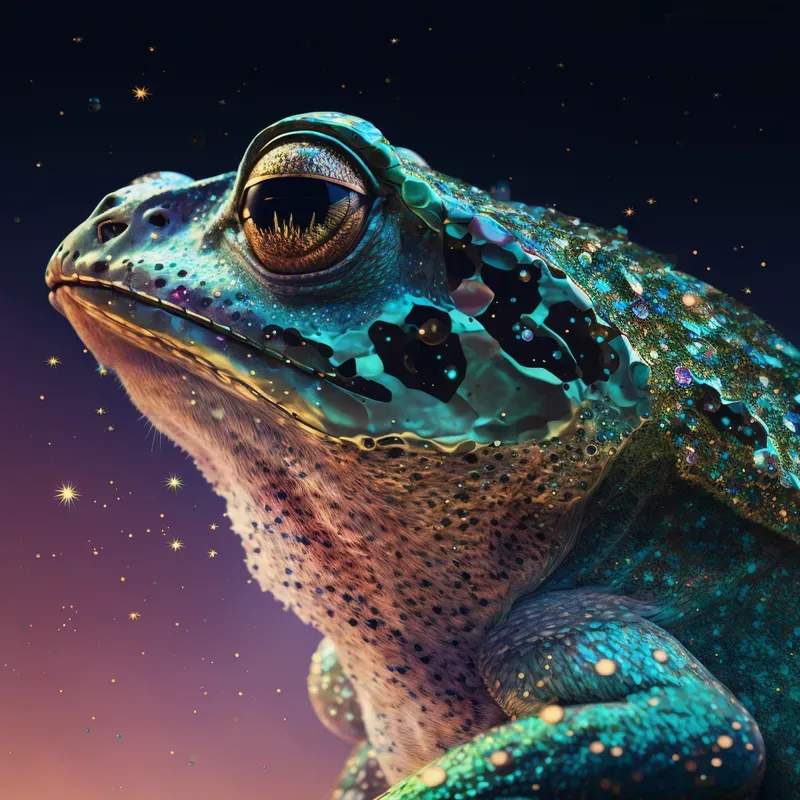 Realistic Sky Particle Animal Portraits Midjourney Prompt | PromptBase