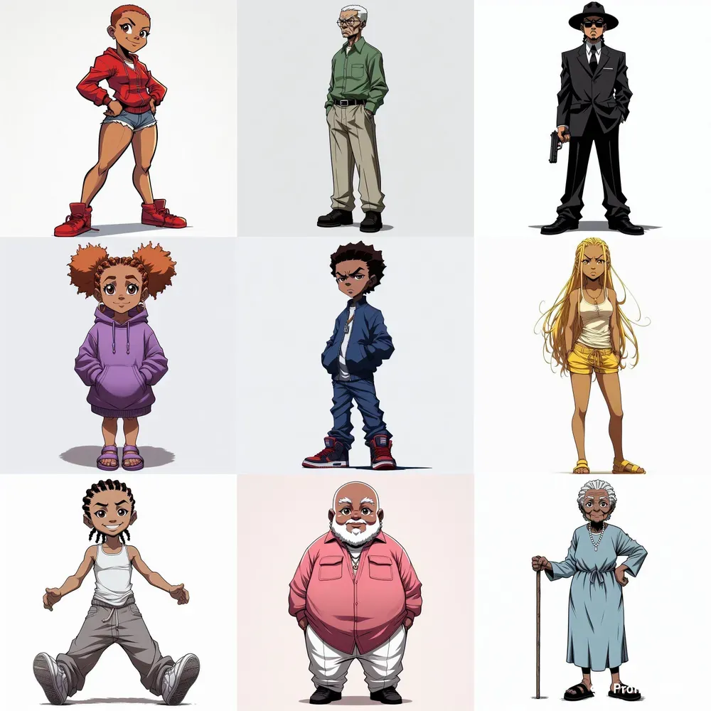 Comic Strip Characters Illustrations DALL·E Prompt | PromptBase