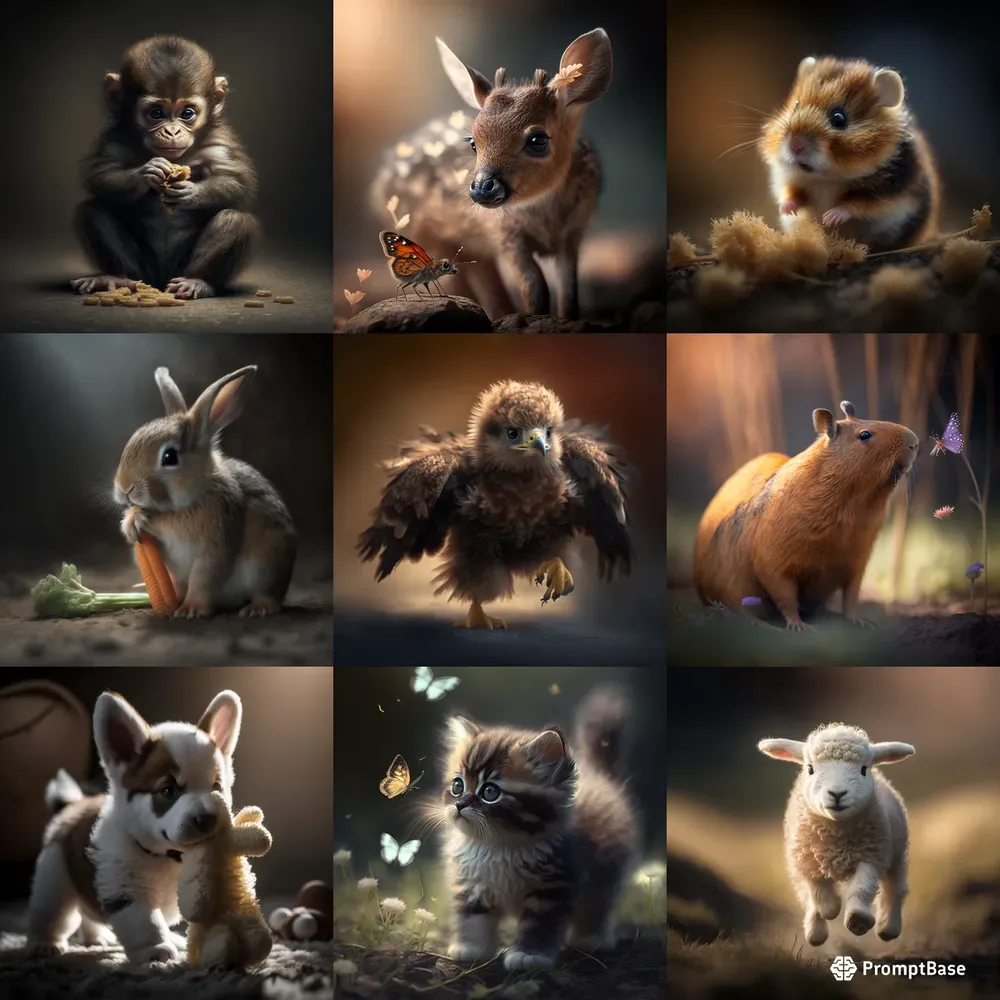 Hyper Realistic Furry Animals Photos Midjourney Prompt | PromptBase