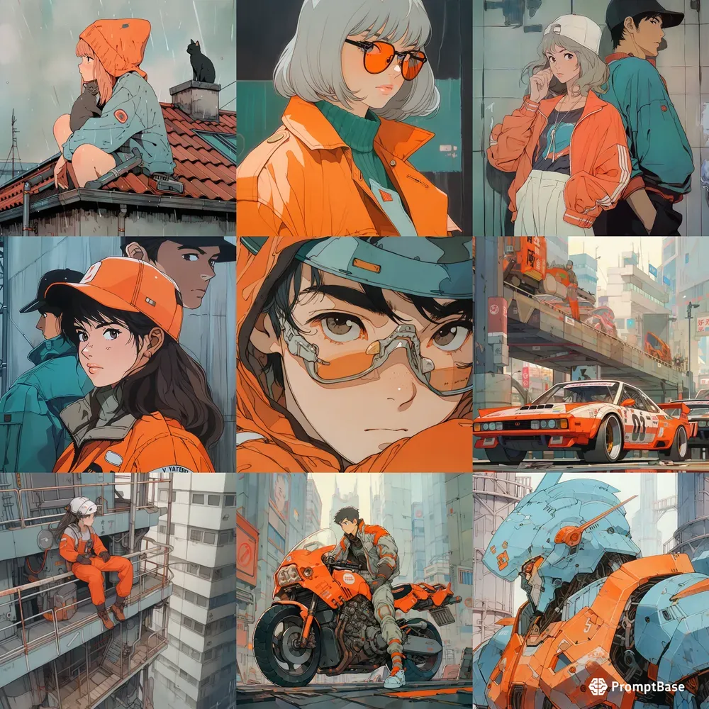 Retro Anime Comic Books Midjourney Prompt | PromptBase