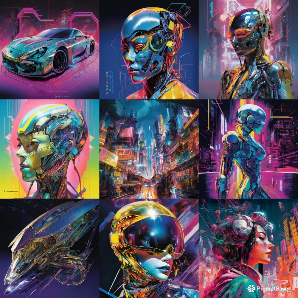 Futuristic Album Designs Midjourney Prompt | PromptBase