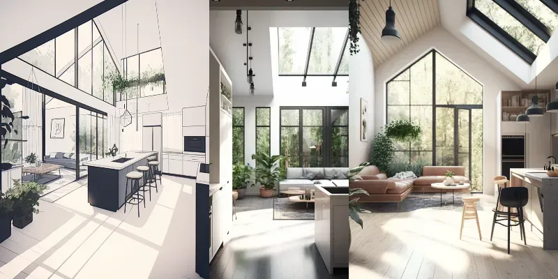 Refined Interior Design Visualizations Midjourney Prompt | PromptBase