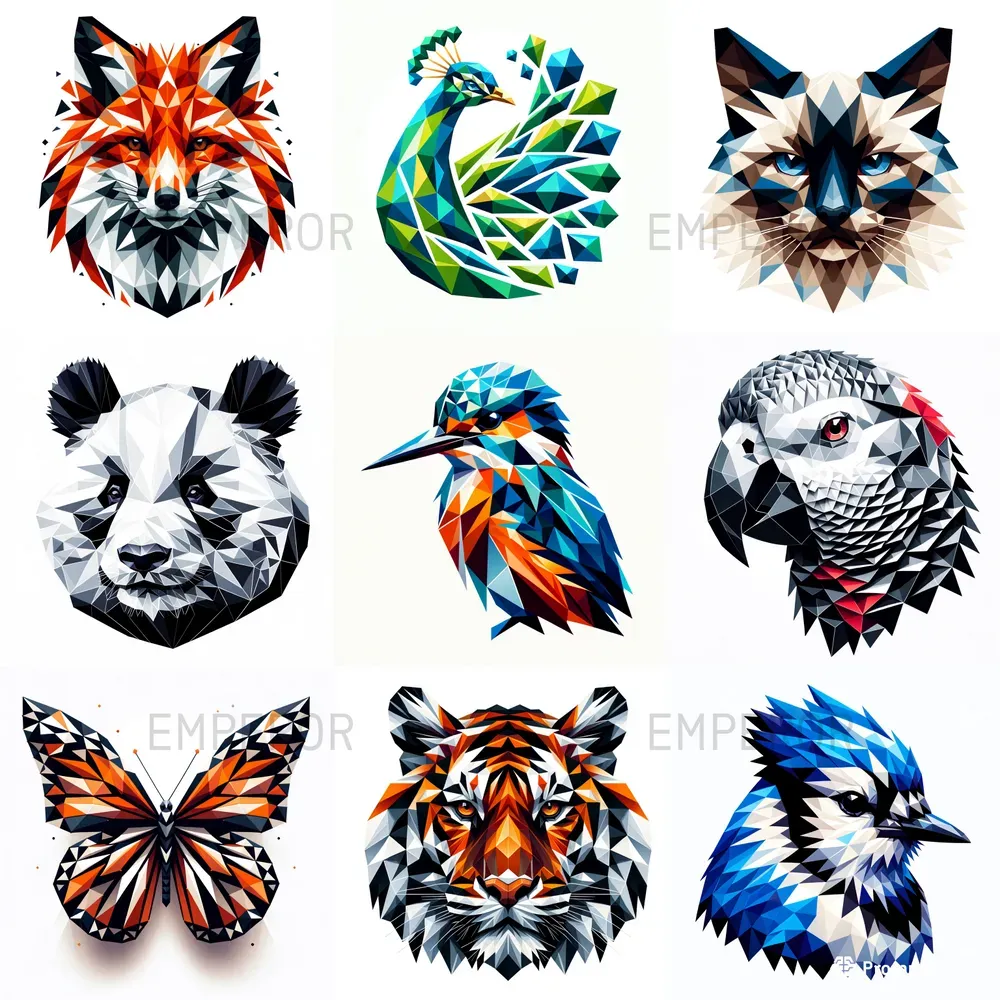 Animal Prism Icons DALL·E Prompt | PromptBase