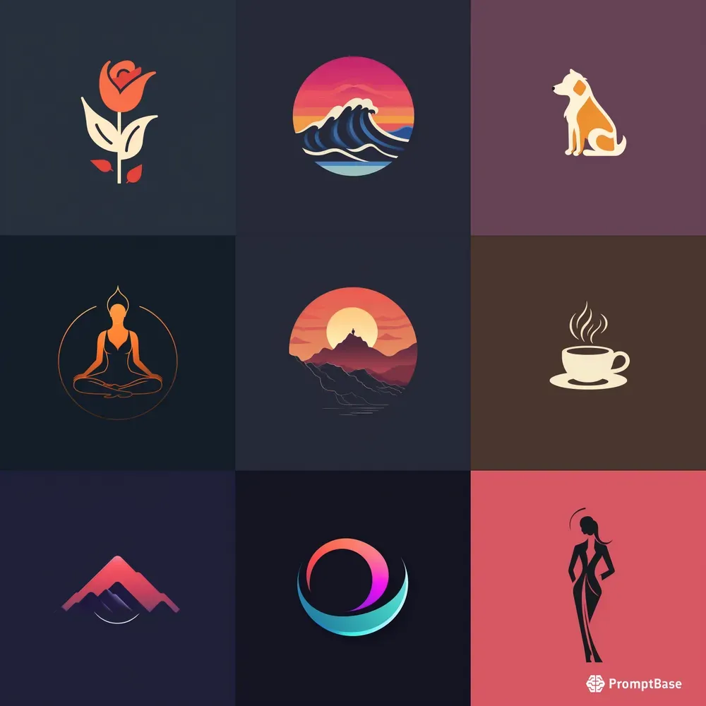 Minimalistic Logos For Your Businesses Midjourney Prompt | PromptBase