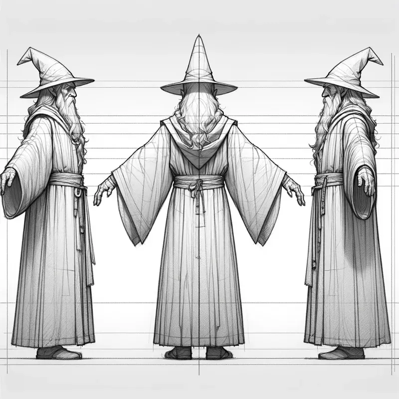 3D Turn-around Reference Sheet DALL·E Prompt | PromptBase