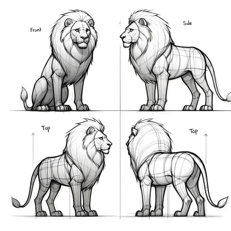 3D Turn-around Reference Sheet DALL·E Prompt | PromptBase