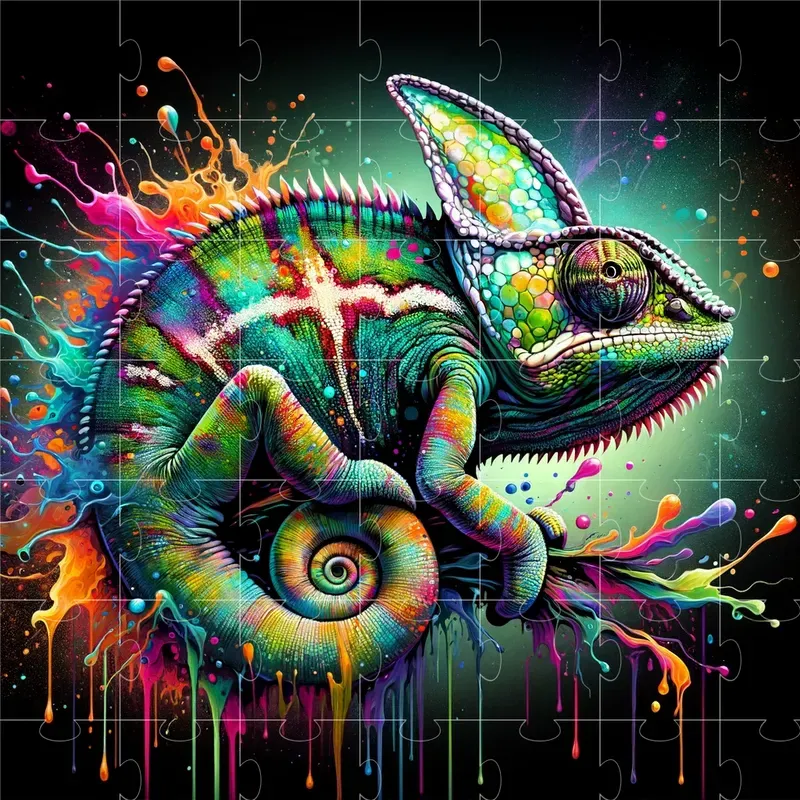 Trippy Ink Art - Exotic Animals DALL·E Prompt | PromptBase